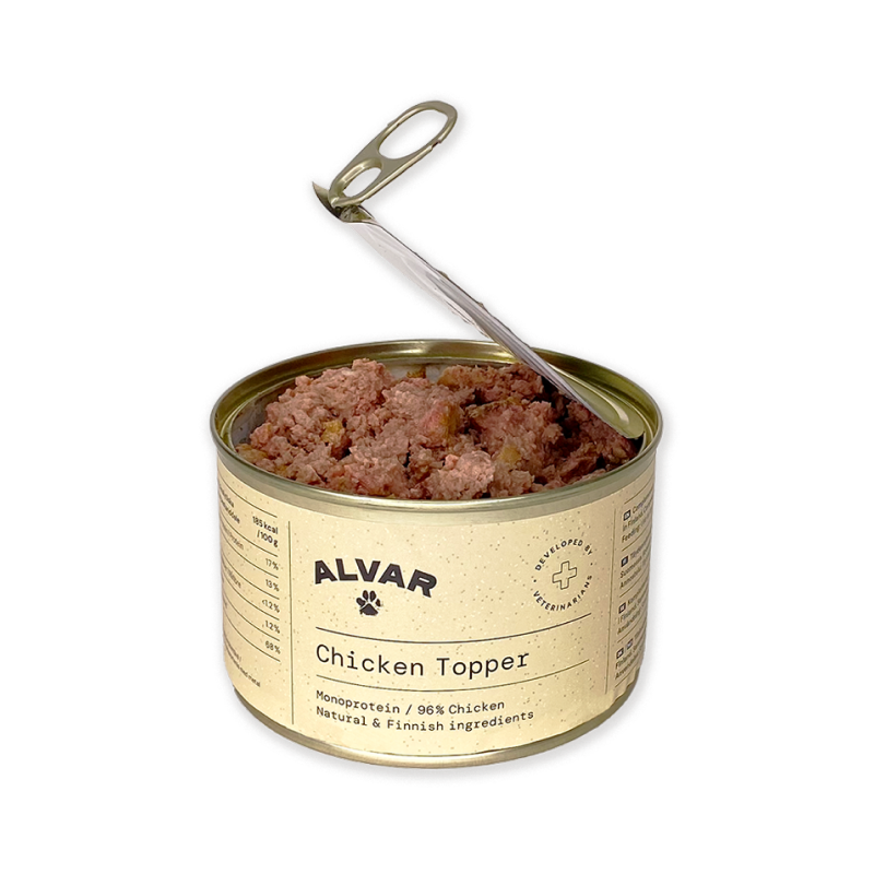 Alvar Pet Chicken Topper 400 g
